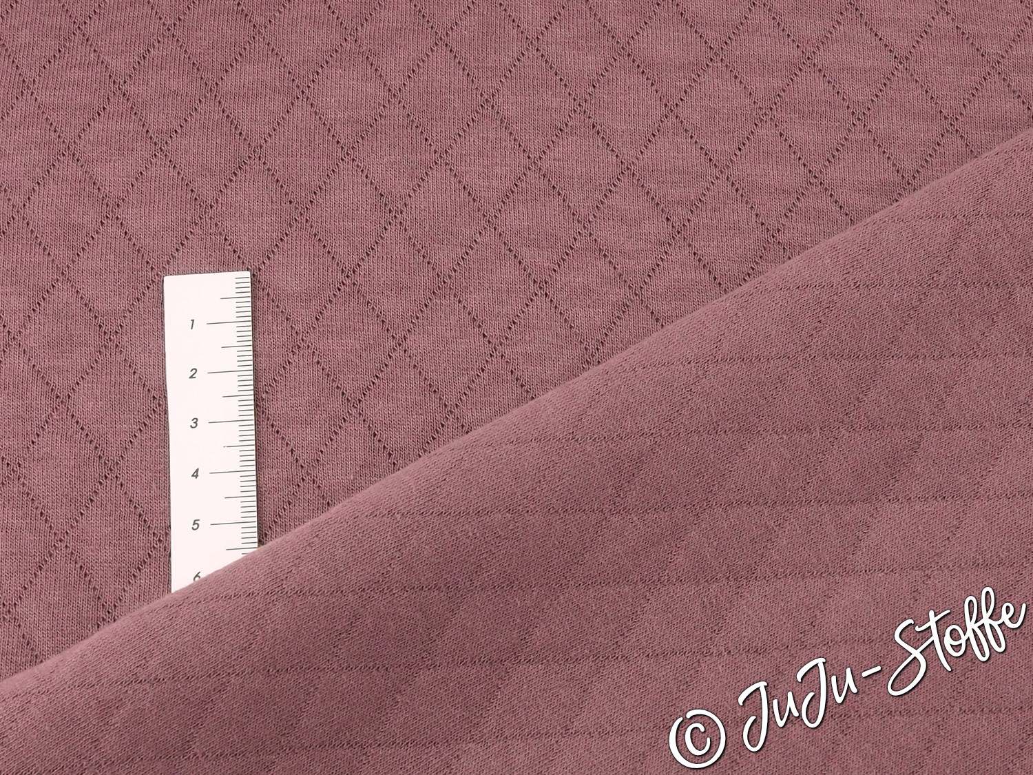 Stepp-Sweat doubleface mauve Oeko-Tex® | JuJu-Stoffe.de